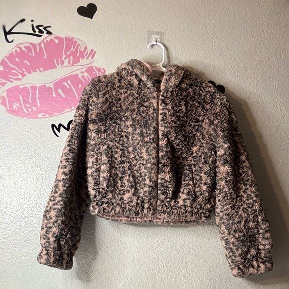SHEIN | Jackets & Coats | New Shein Leopard Print Crop Jacket | Poshmark